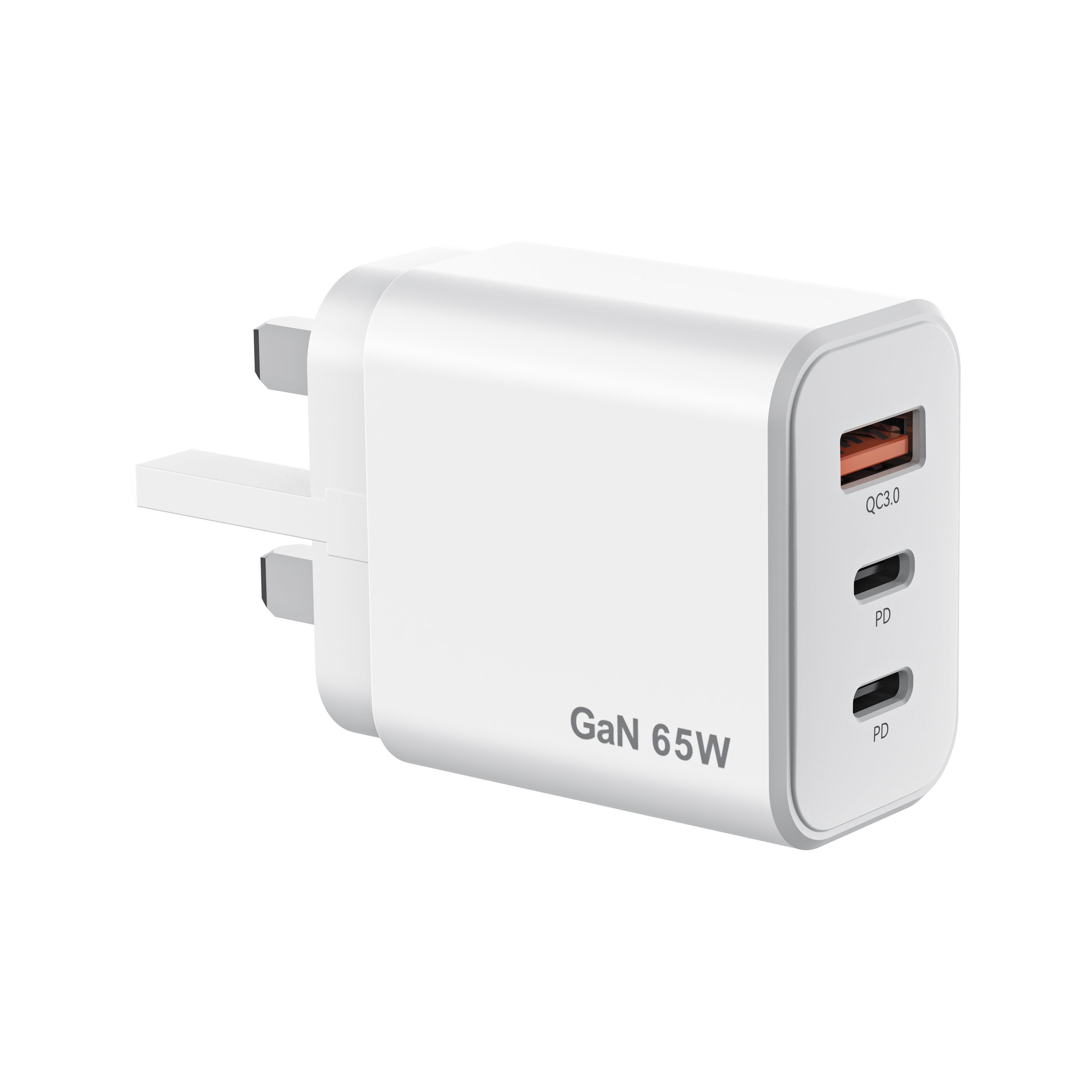 65W Mini GaN Charger Three Ports Type C Charger - sunnycharger.com